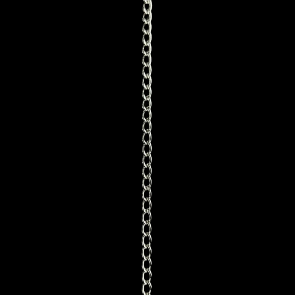 Sterling Silver 3.2mm Curb Chain | permanent jewellery Cardiff ...