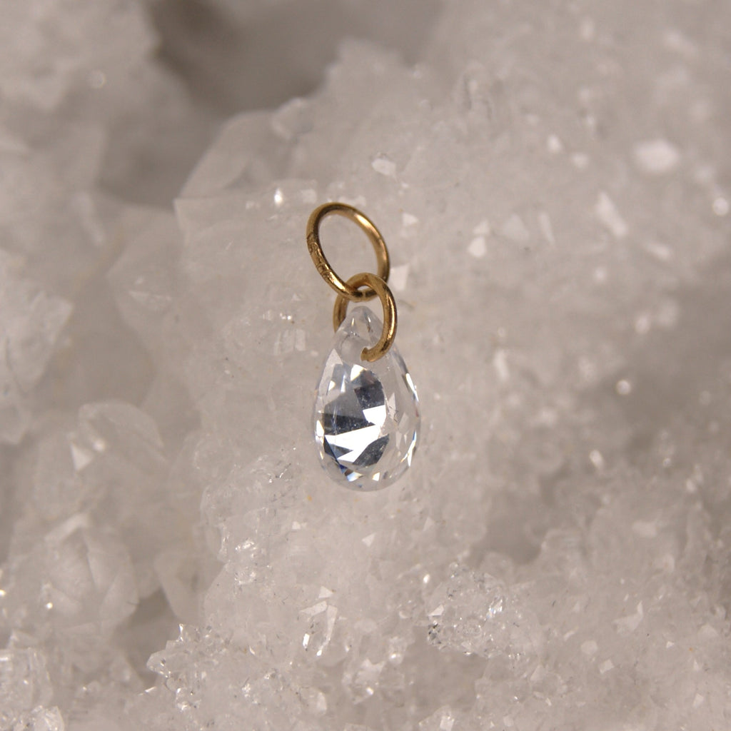 Tish Lyon - Gold Pear Charm - Cardiff Piercing Premium Jewellery