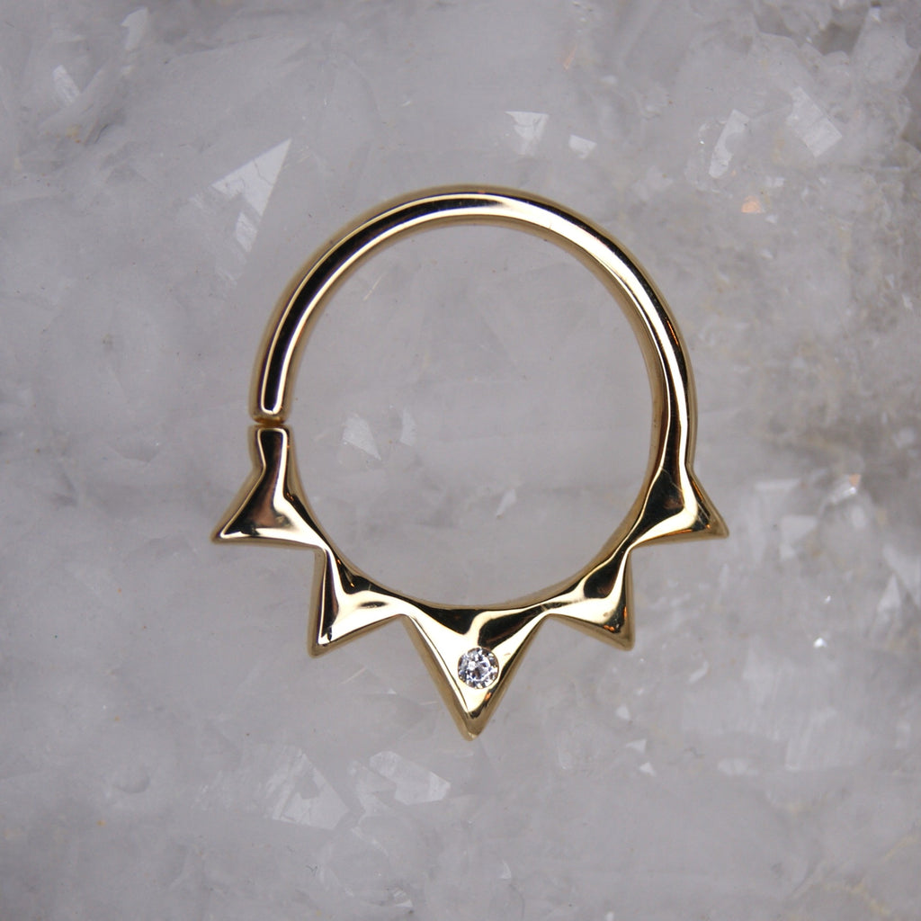 Junipurr Jewelry Starfire - 14k Solid Gold Seam Ring - Cardiff Piercing ...