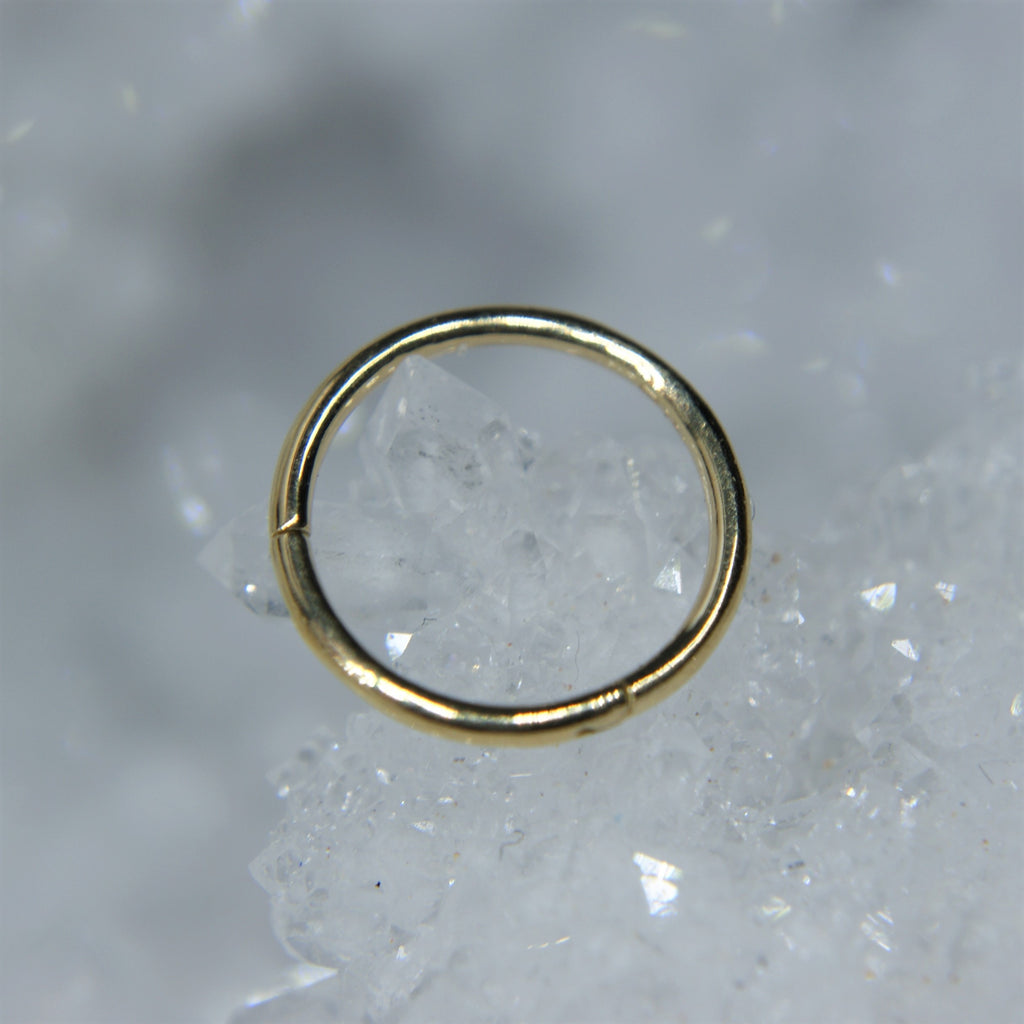 18k Gold Hinged Ring - Cardiff Piercing Premium Jewellery