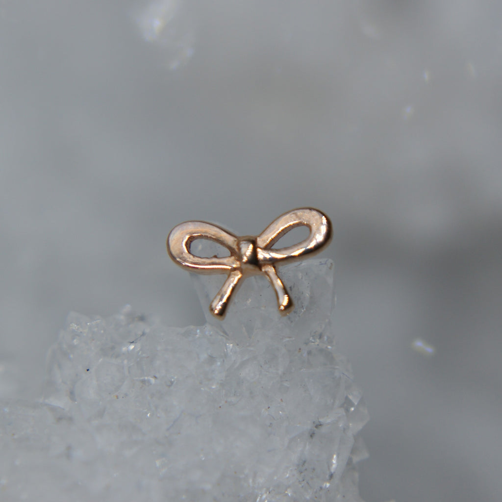 BVLA Flat Bow - 14k Gold Threadless End - Cardiff Piercing Premium ...
